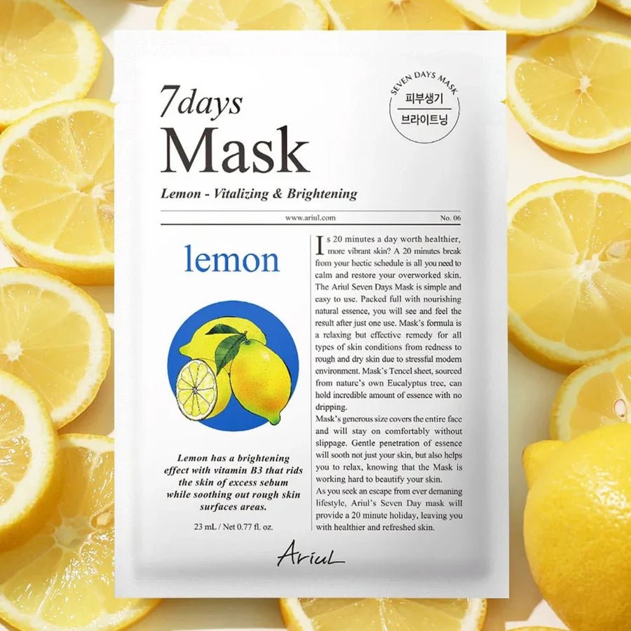 ARIUL 7 days Mask Lemon C 1pc – Kiokii and...