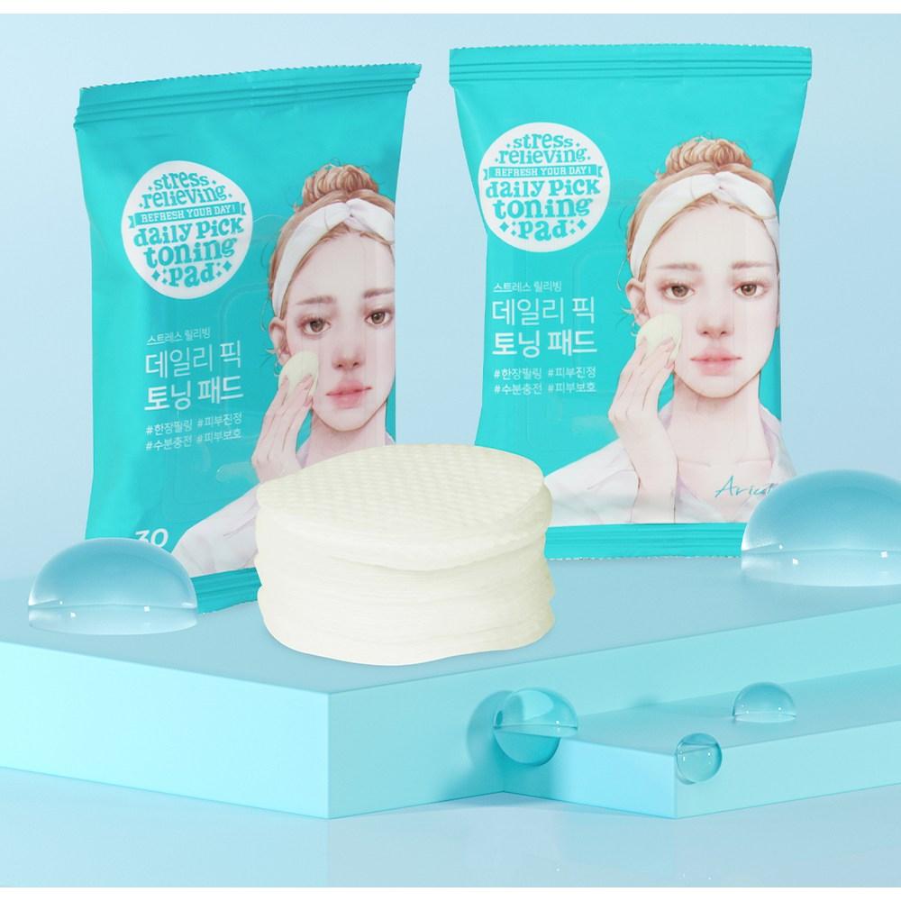 ARIUL Stress Relieving Daily Pick Toning Pad 30pcs – Kiokii and...