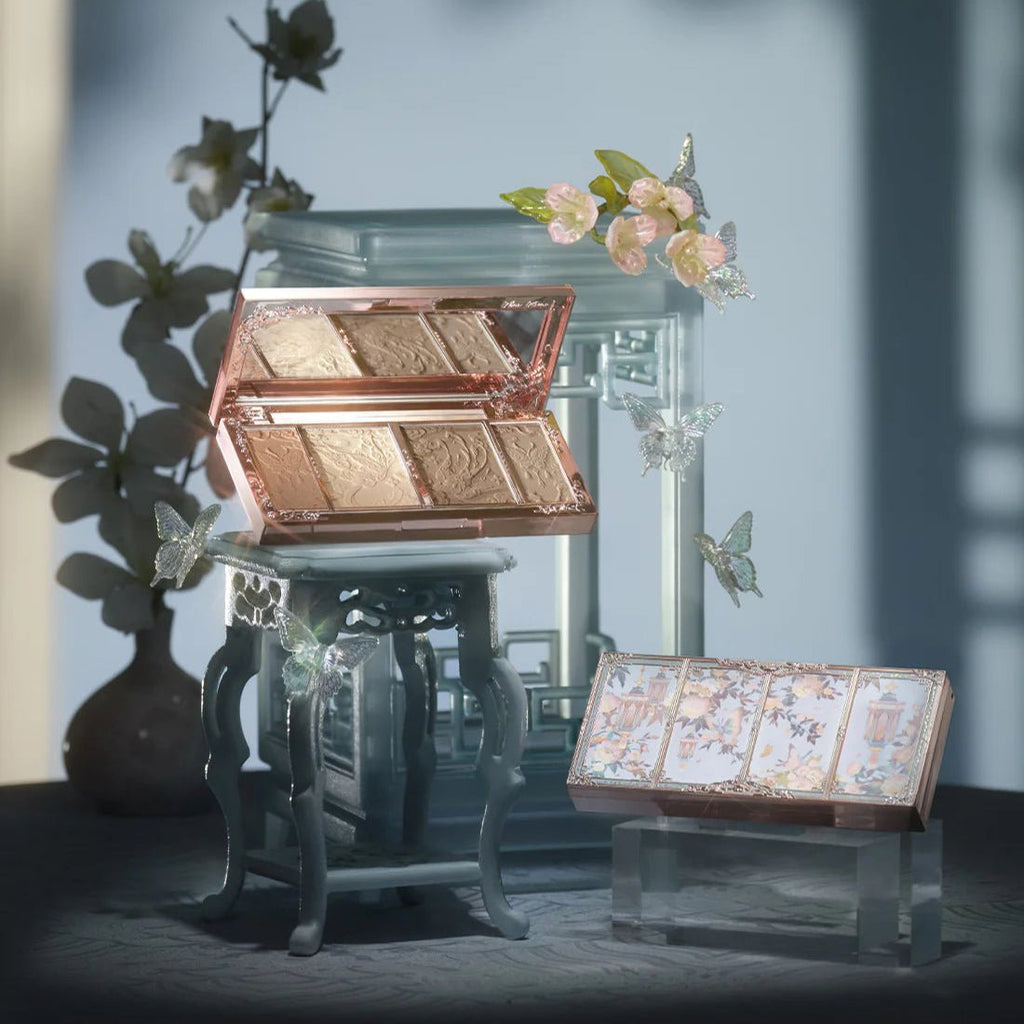 Flower Knows Butterfly Cloud Collar Embossed Highlight & Contour Palet ...